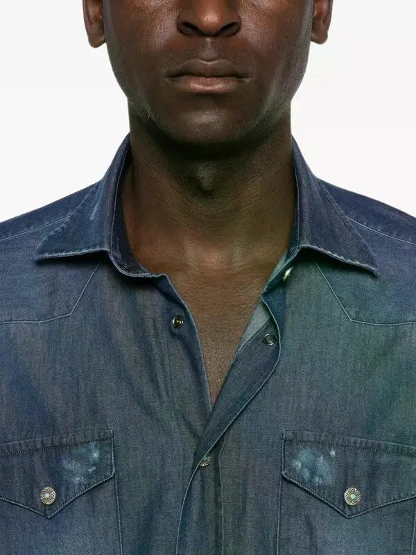 SARTORIO NAPOLI Faded Western-style Shirt