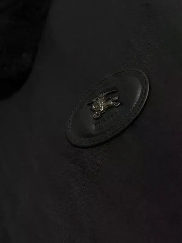 Burberry Farnborough Aviator Jacket With Shearling Collar