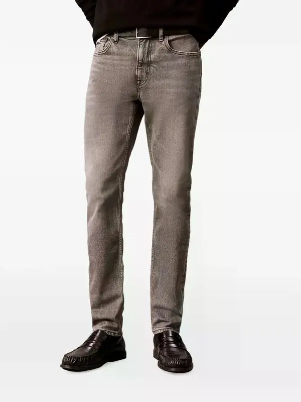 Calvin Klein Logo-patch Slim-fit Jeans