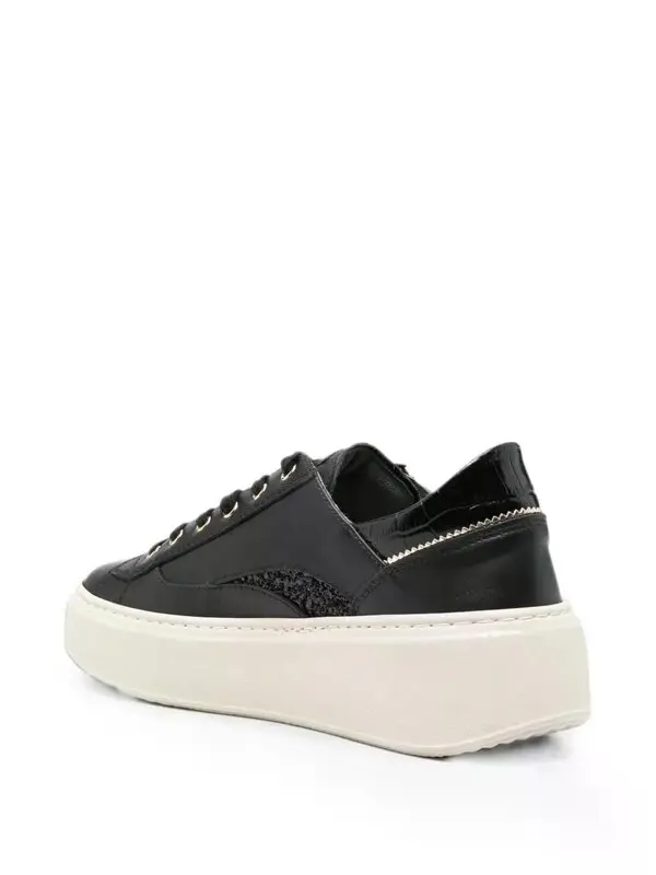 NEROGIARDINI Glitter-panelled Sneakers