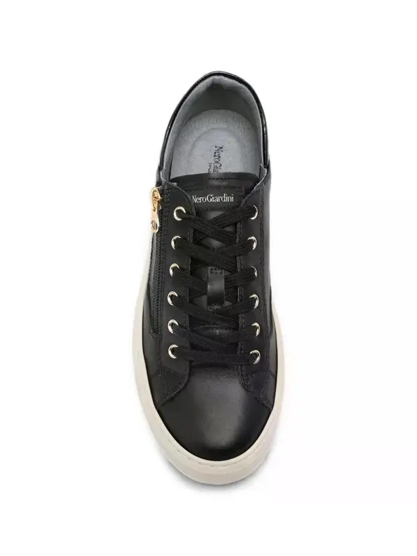 NEROGIARDINI Glitter-panelled Sneakers