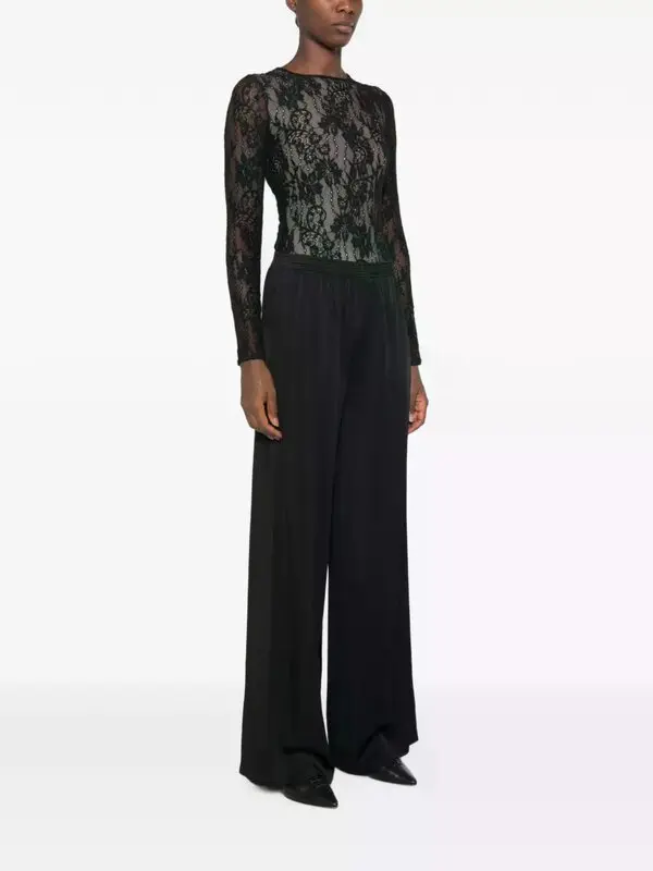 Zimmermann Lace-panelled Long-sleeve Bodysuit