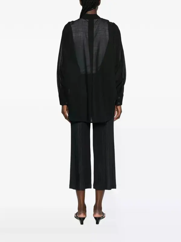 Issey Miyake Panelled Long-sleeve Shirt