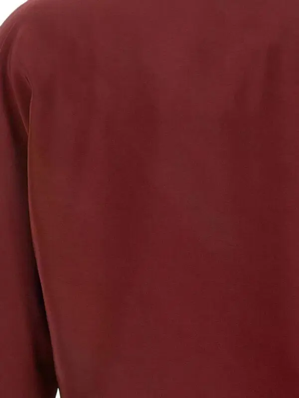 Max Mara Hammered-button Silk Blouse