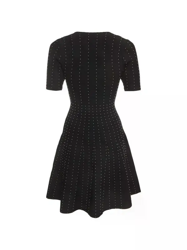 Sandro Embellished Flared Mini Dress