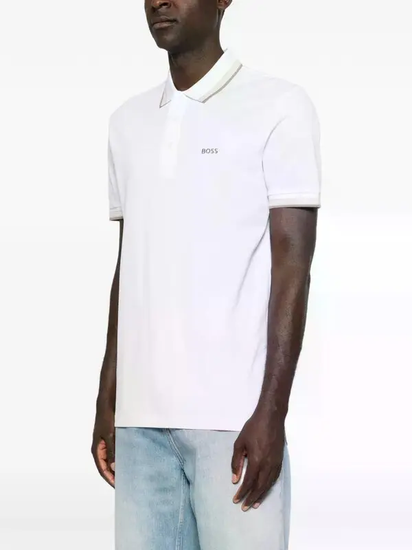 BOSS Logo-embroidered Polo Shirt