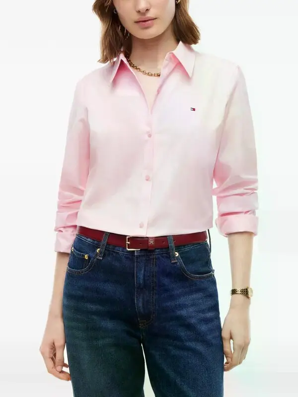 Tommy Hilfiger Embroidered Logo Button-down Shirt