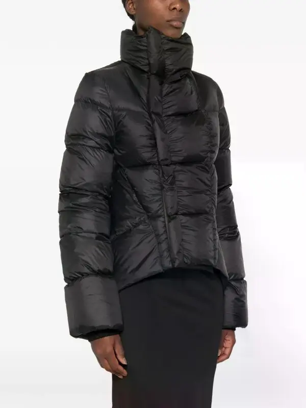 Rick Owens Quilted High-neck Jacket - Black