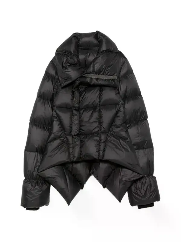 Rick Owens Quilted High-neck Jacket - Black