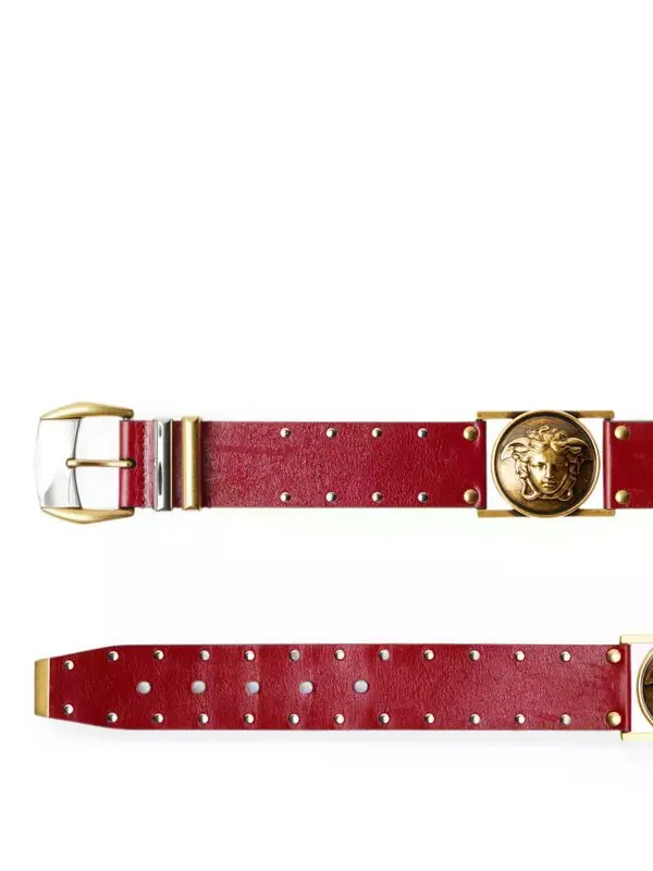 Versace Studded Leather Belt