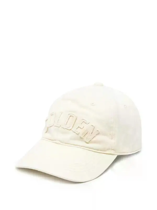 GOLDEN GOOSE Baseball Cap With Logo Patch - Neutrals