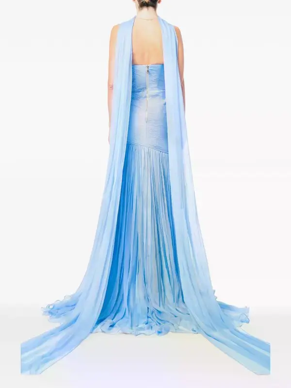 M.MARQUISE Adeline Strapless Ruched Maxi Dress