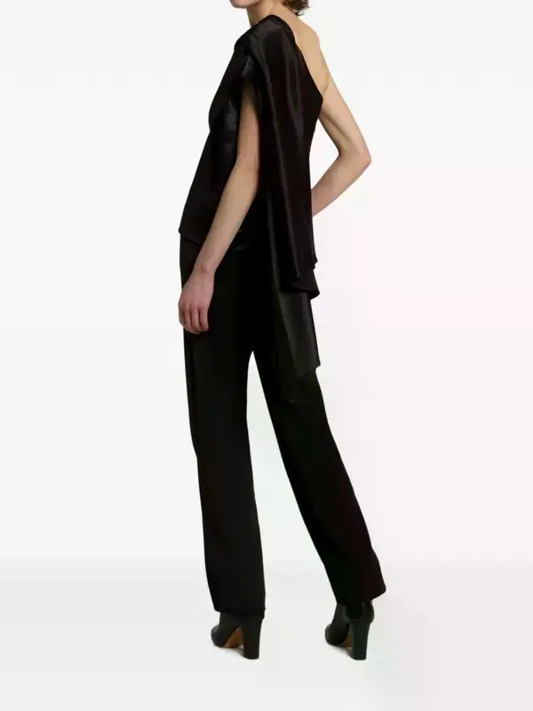 Alberta Ferretti One-shoulder Draped Blouse