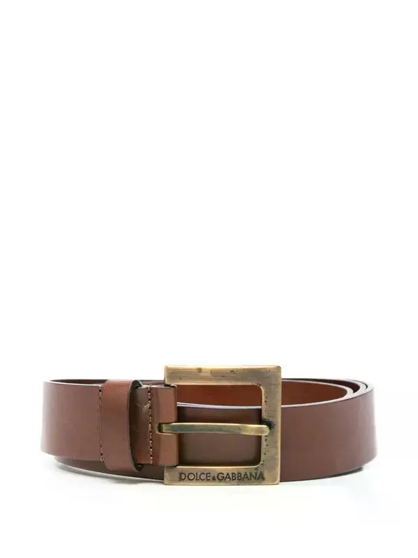 Dolce & Gabbana 2000s Logo-engraved Belt