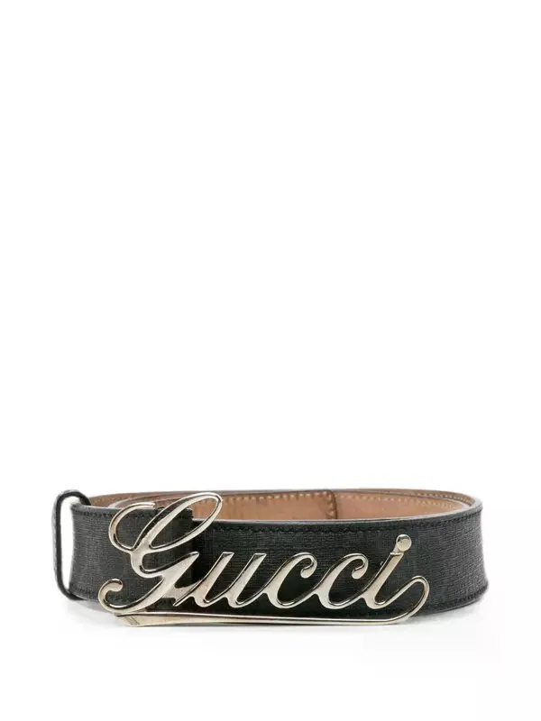 Gucci 2010s Logo-plaque Belt