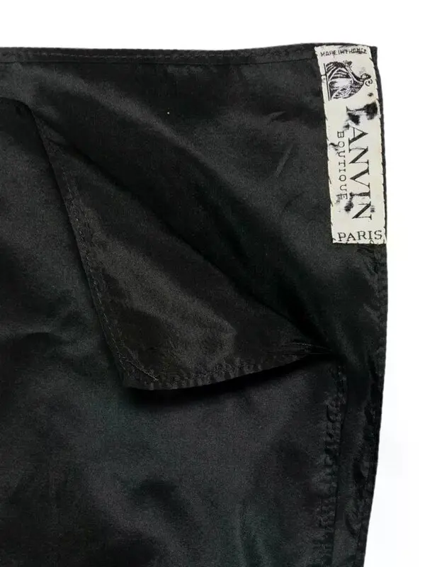 LANVIN 1960s Logo-patch Stole