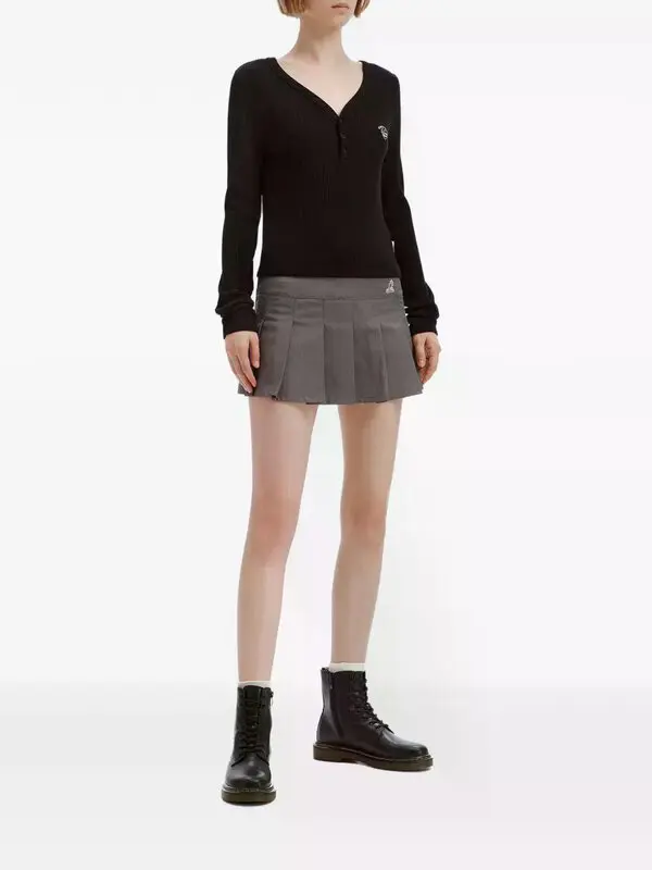 CHOCOOLATE Ribbed-knit Long-sleeve Top