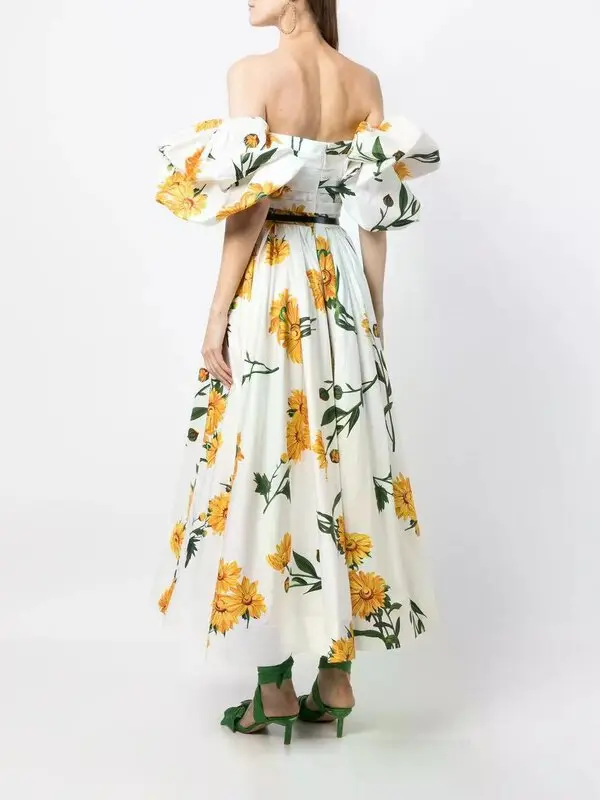 LEO LIN Marguerite Blanche Puff Dress