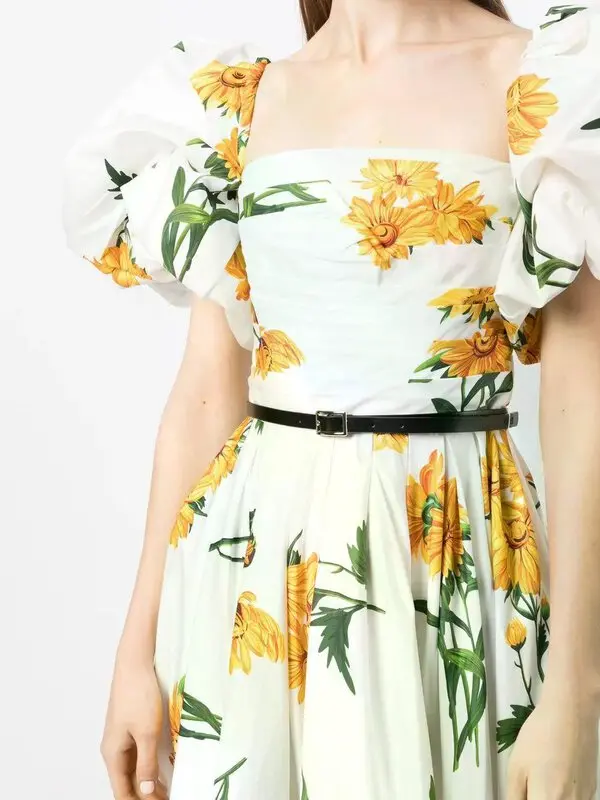 LEO LIN Marguerite Blanche Puff Dress