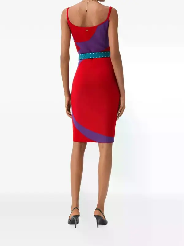 Versace Stretch Wool Knit Mini Dress
