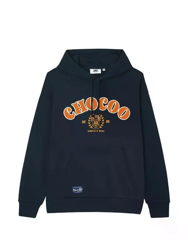 CHOCOOLATE Logo-embroidered Hoodie - Blue