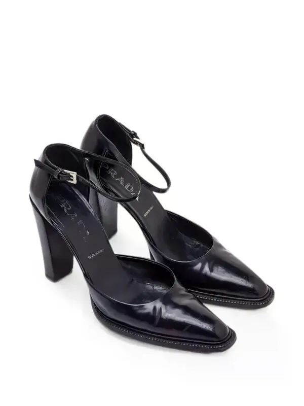 Prada D'orsay Ankle-strap Pumps