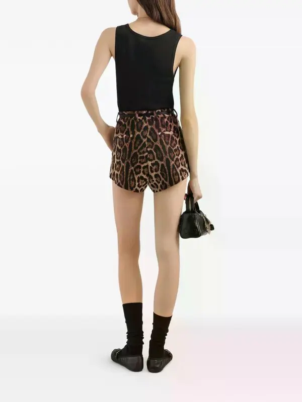 Dolce & Gabbana Leopard-print Shorts