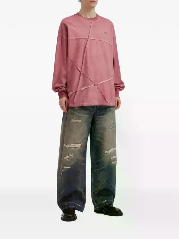 FIVE CM Raw-edge Long-sleeve T-shirt