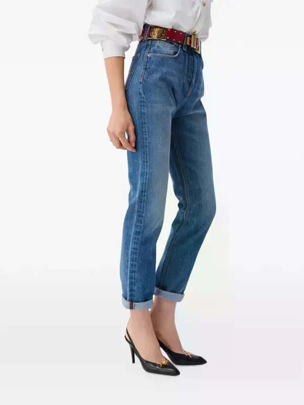 Versace High Waist Straight Jeans