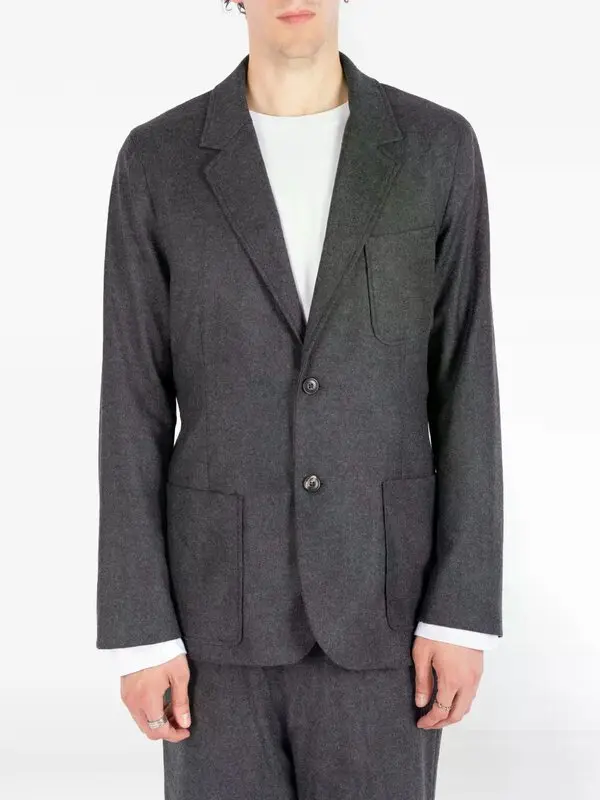 SOCIETE ANONYME Wool Notch-lapel Blazer