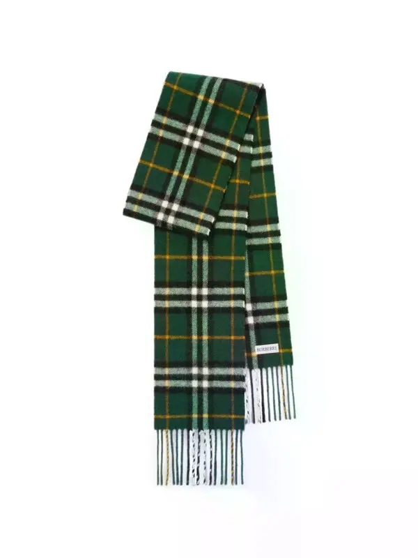 Burberry Narrow Check Cashmere Scarf