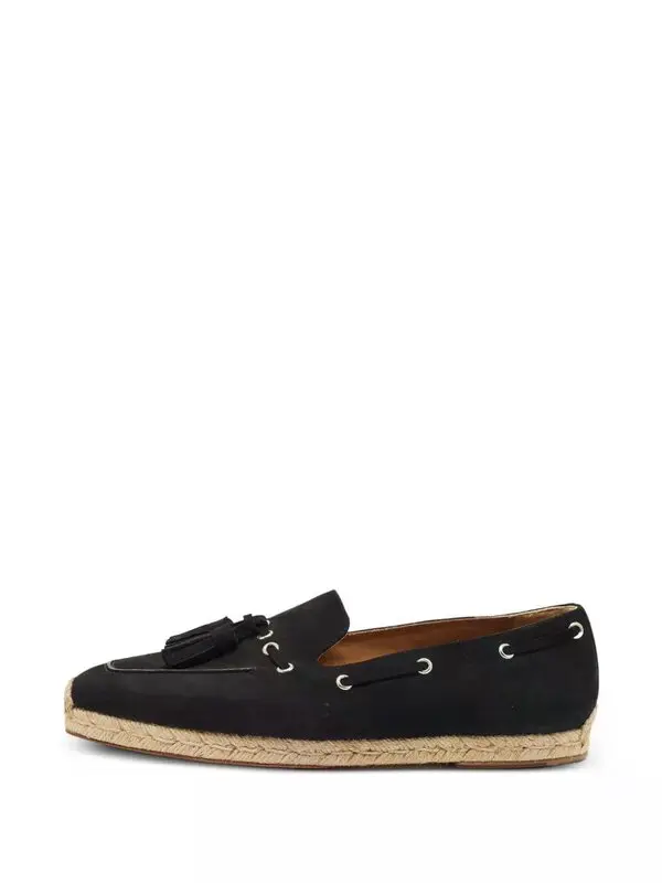 CHRISTIAN LOUBOUTIN Suede Yacht Tassel Espadrilles - Black