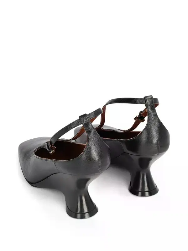 Dries Van Noten Leather Wedge Pumps