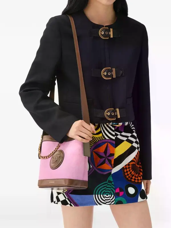 Versace Natté Wool Crop Jacket