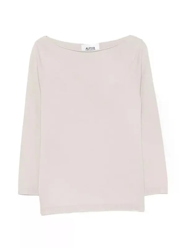 Alpha Studio Boat-neck Sweater