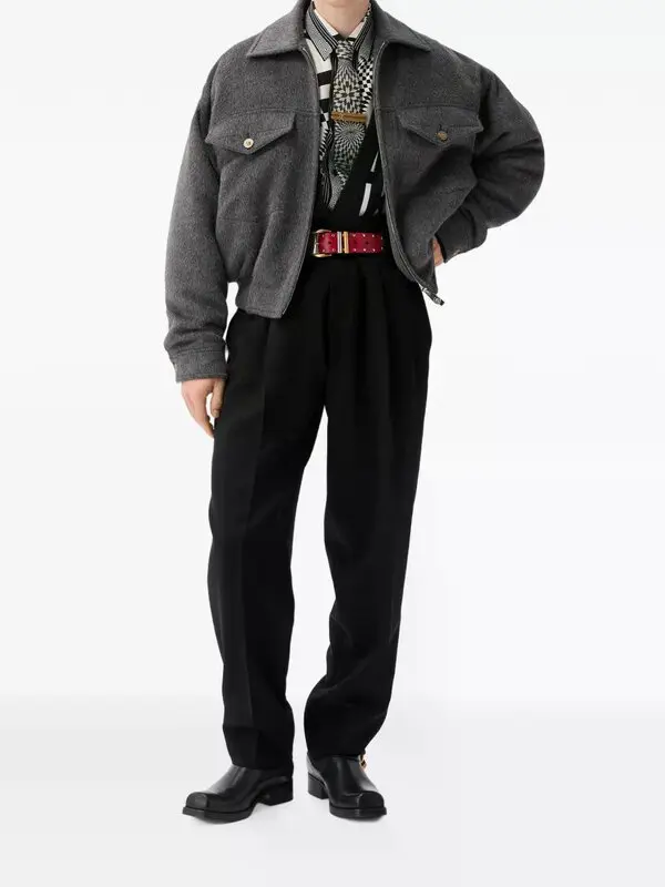 Versace Stretch Wool Tailored Pants