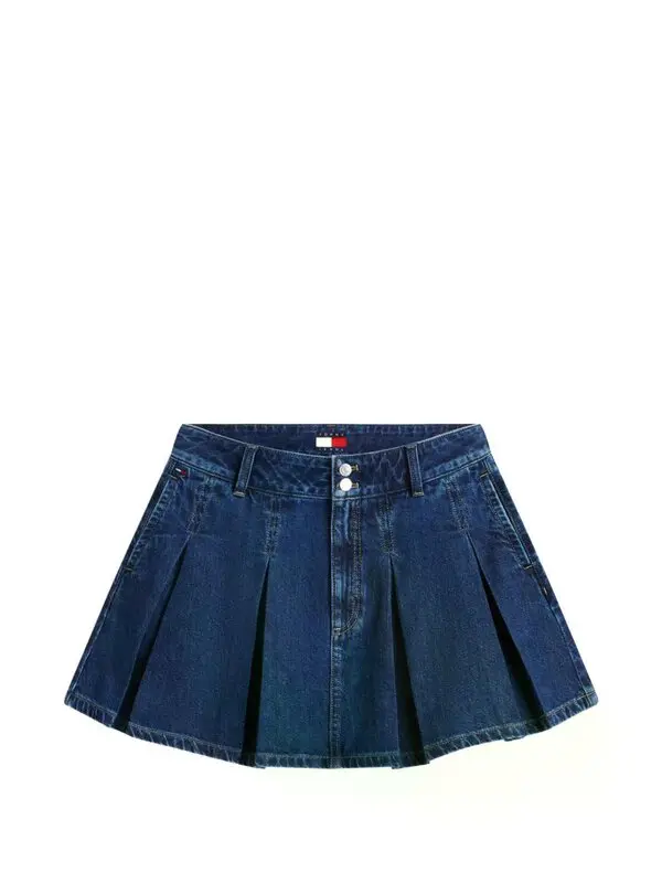 Tommy Hilfiger Pleated Mini Skirt - Blue
