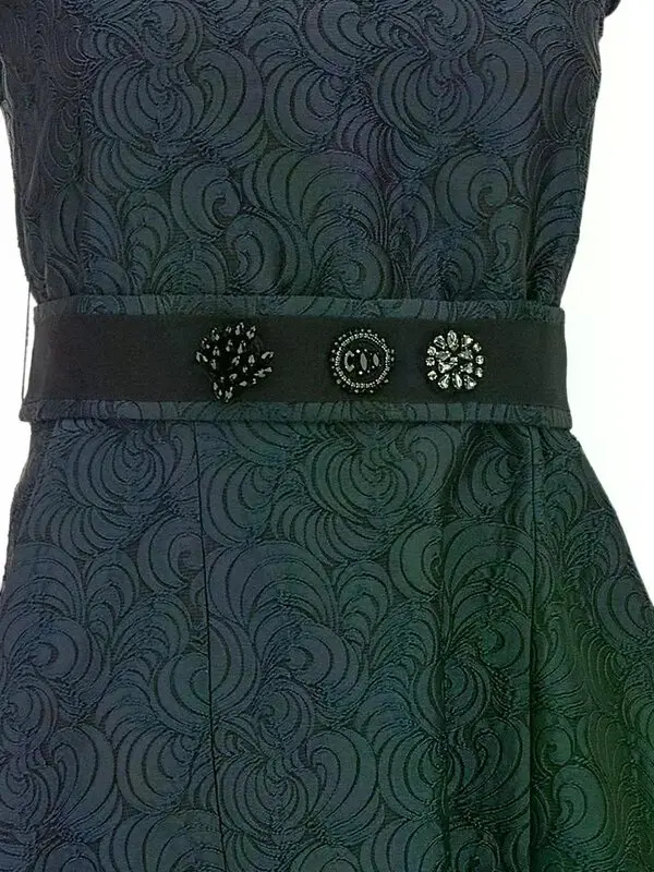 Max Mara Jacquard-pattern Midi Dress