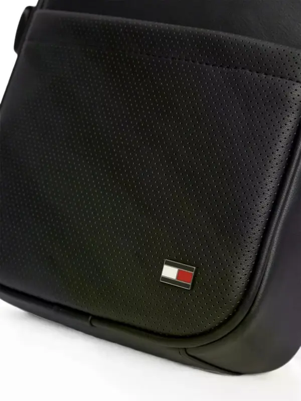 Tommy Hilfiger Perforated-detail Logo-plaque Messenger Bag