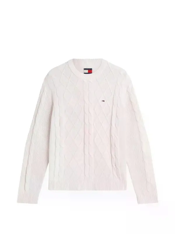 Tommy Hilfiger Cable-knit Logo-patch Sweater