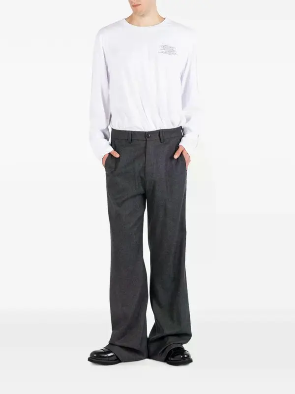 SOCIETE ANONYME Wide-leg Wool Trousers