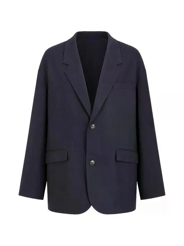 SOCIETE ANONYME Oversized Wool Blazer - Blue