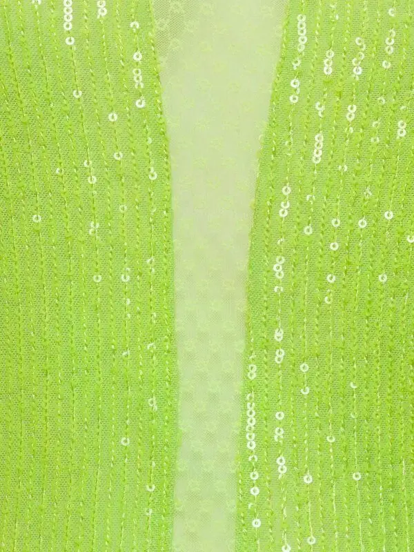 Elisabetta Franchi Sequined Sleeveless Bodysuit - Green