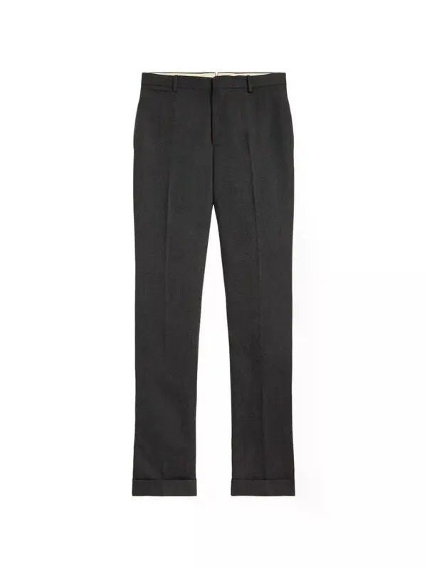 Ralph Lauren Herringbone Pattern Button-fly Trousers