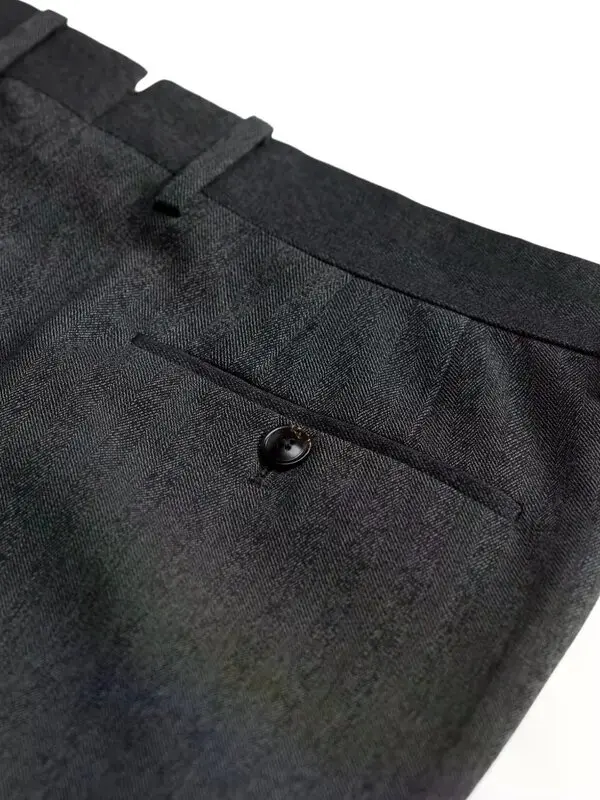 Ralph Lauren Herringbone Pattern Button-fly Trousers