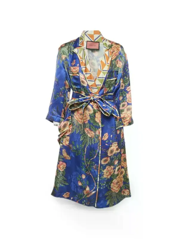 Gucci Floral-print Silk Robe