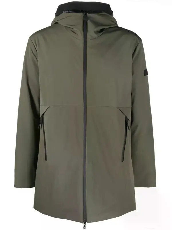 Peuterey Logo Patch Hooded Coat