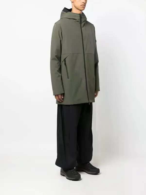Peuterey Logo Patch Hooded Coat