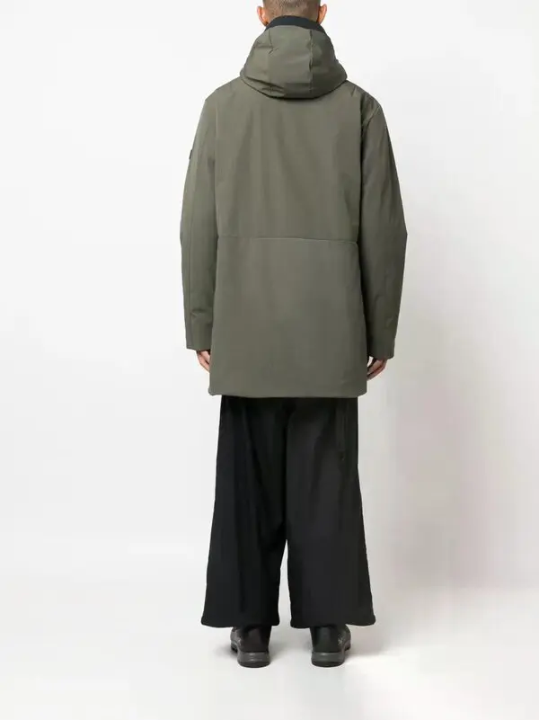 Peuterey Logo Patch Hooded Coat