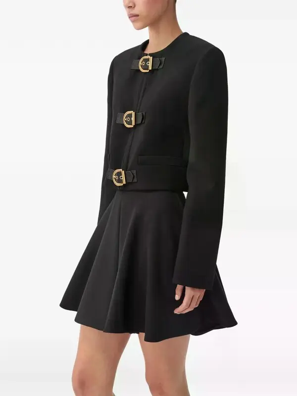Versace Natté Wool Mini Skirt